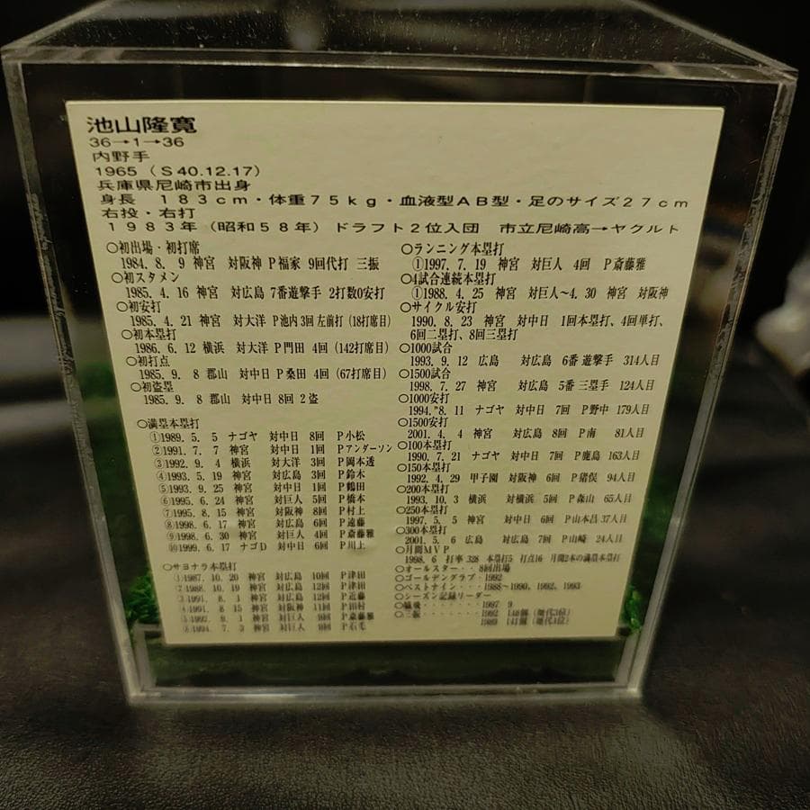 東京ヤクルトスワローズ 池山隆寛 2002年 引退記念直筆サインボール