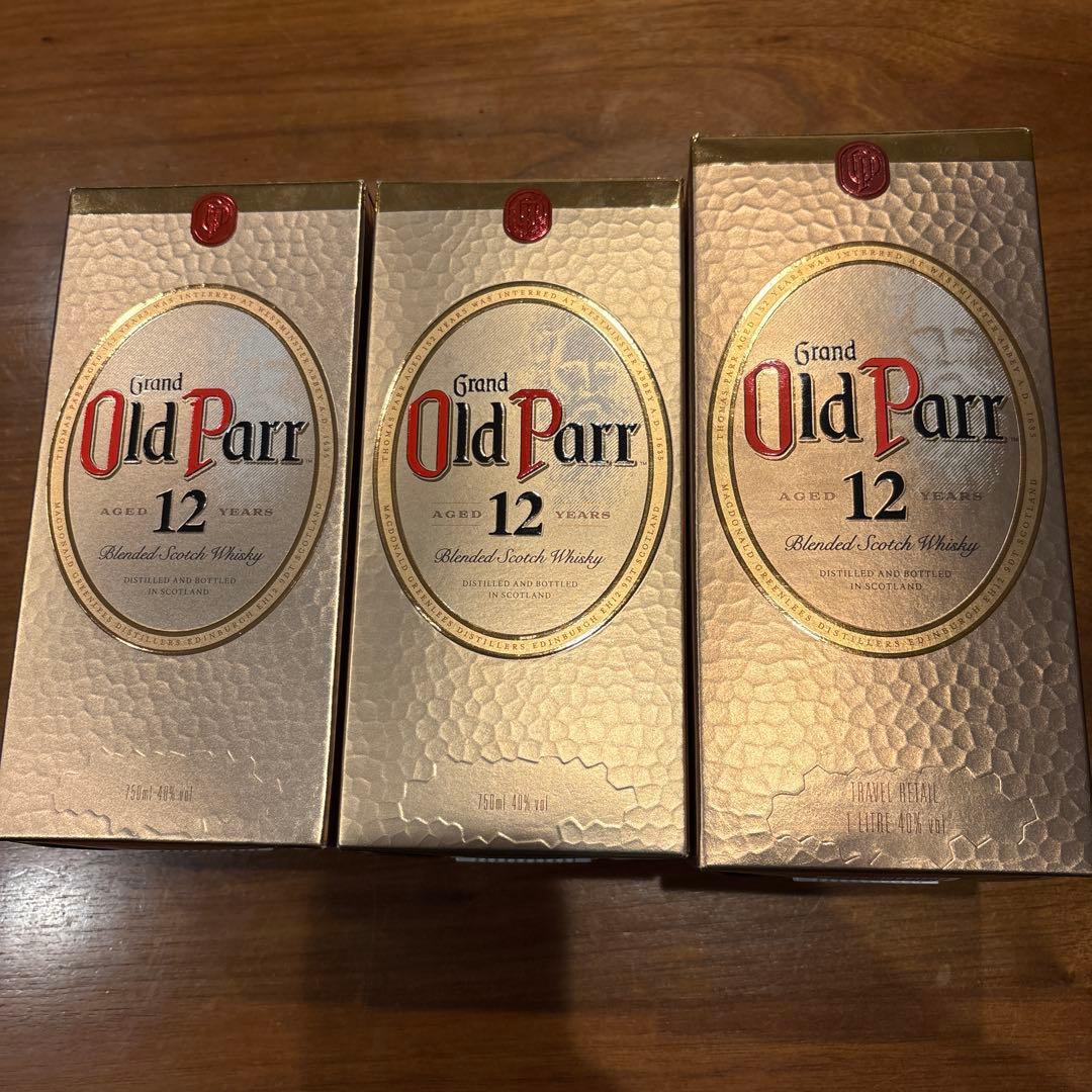Old Parr 12年 ブレンデッドウイスキー 3本セット