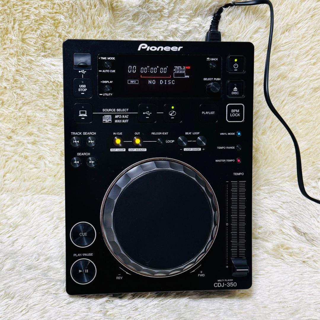 【美品】 Pioneer CDJ-350 DJ用CDプレーヤー ブラック