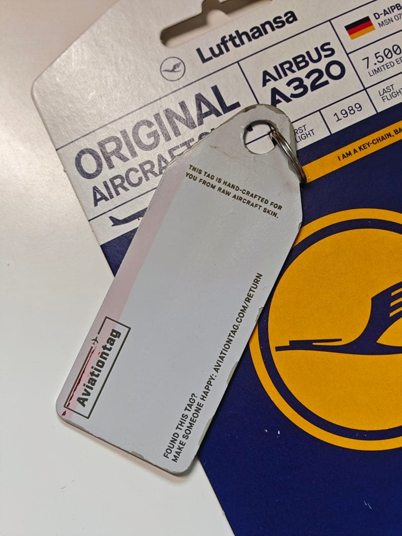 Lufthansa aviationtag A320 コンビ色