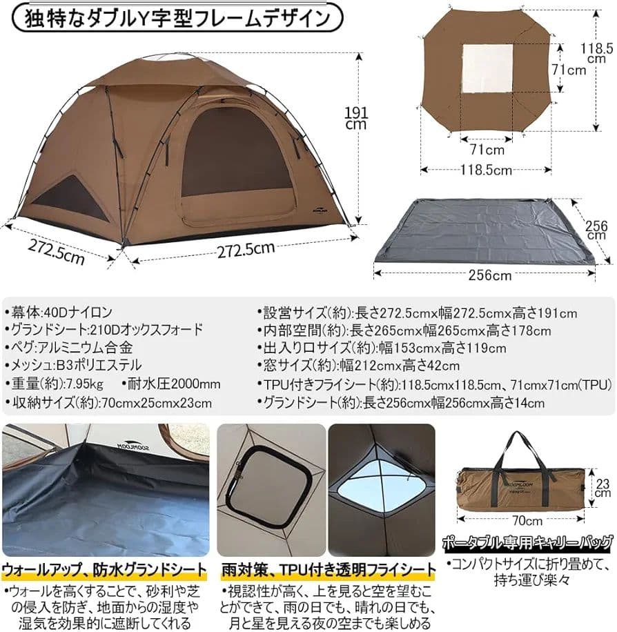 Soomloom VIKING UL / TPU透明ドアパネル2枚入り