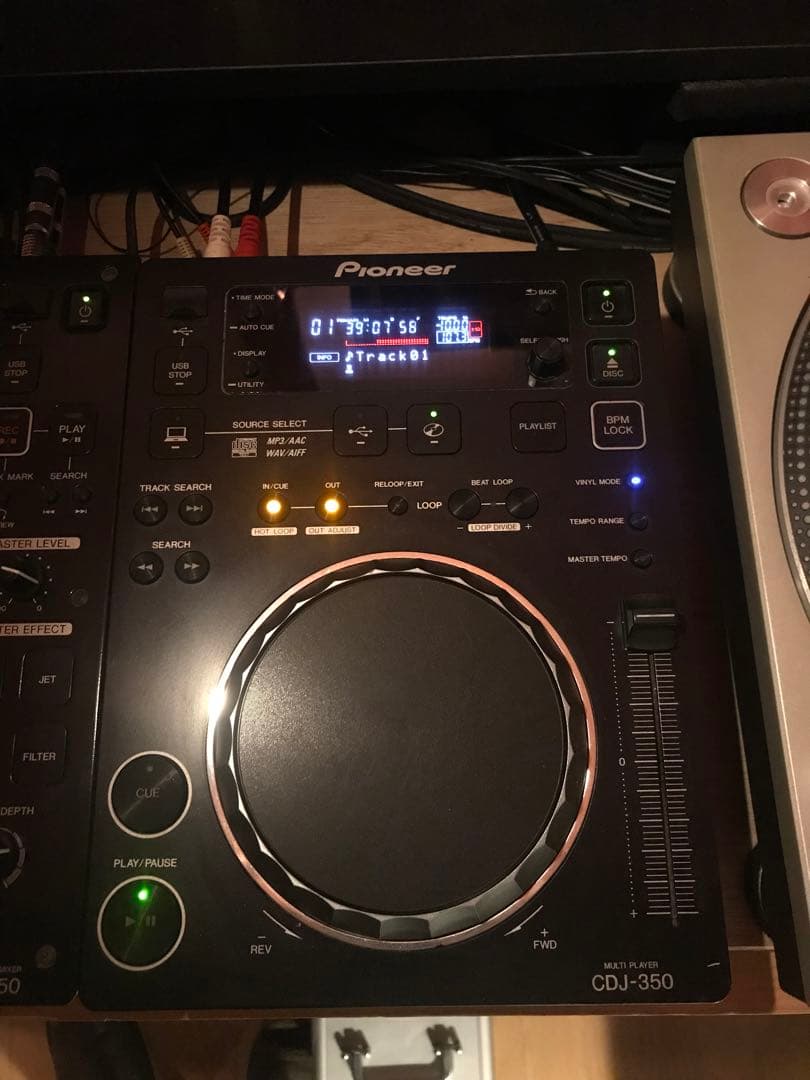 PIONEER DJM350 CDJ350 電源、RCAケーブルセット