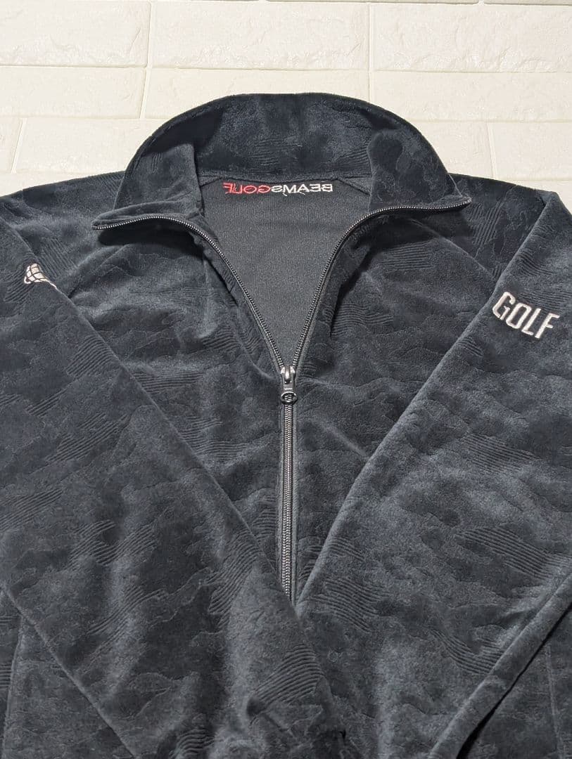 BEAMS GOLF ビームスゴルフ 迷彩フルジップ ベロア ジャケット