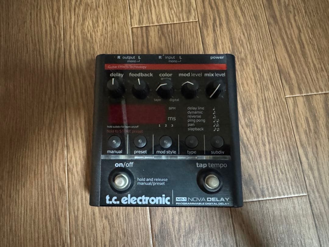 t.c. electronic Nova Delay エフェクター