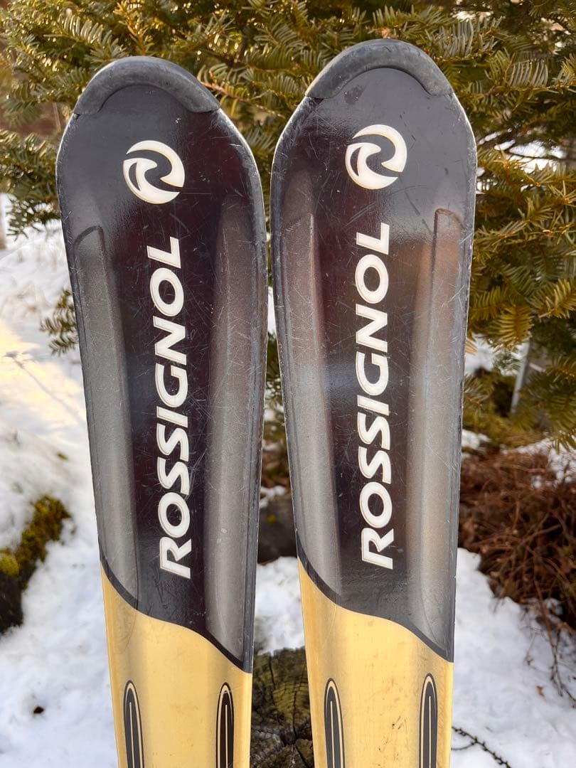 キッズ用ROSSIGNOL スキー板 バインディング付き128cm