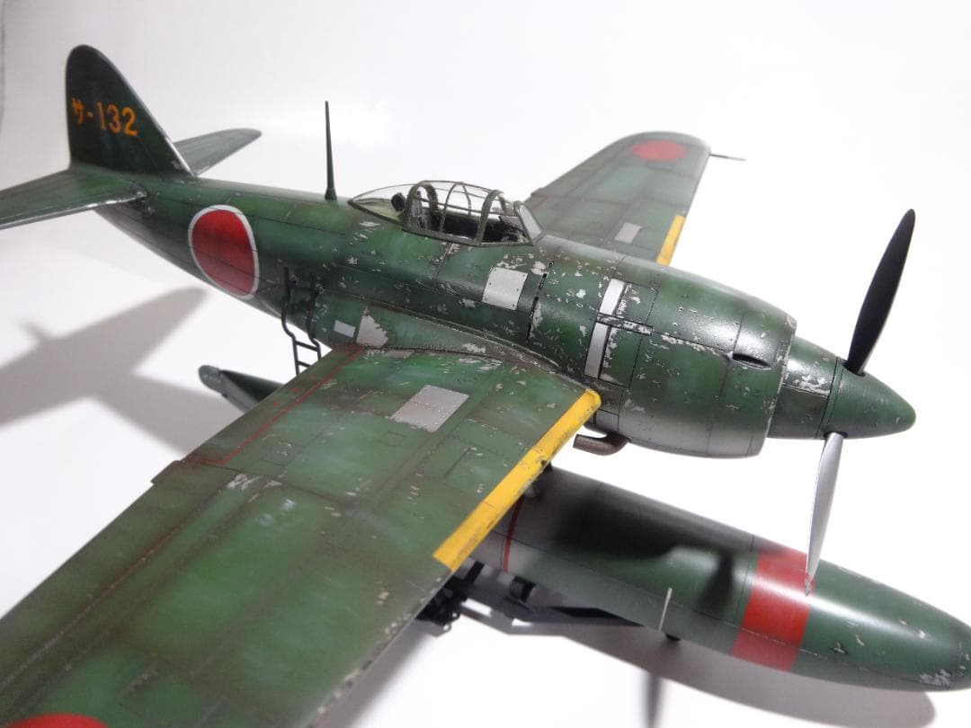 タミヤ1/48水上戦闘機「強風」完成品