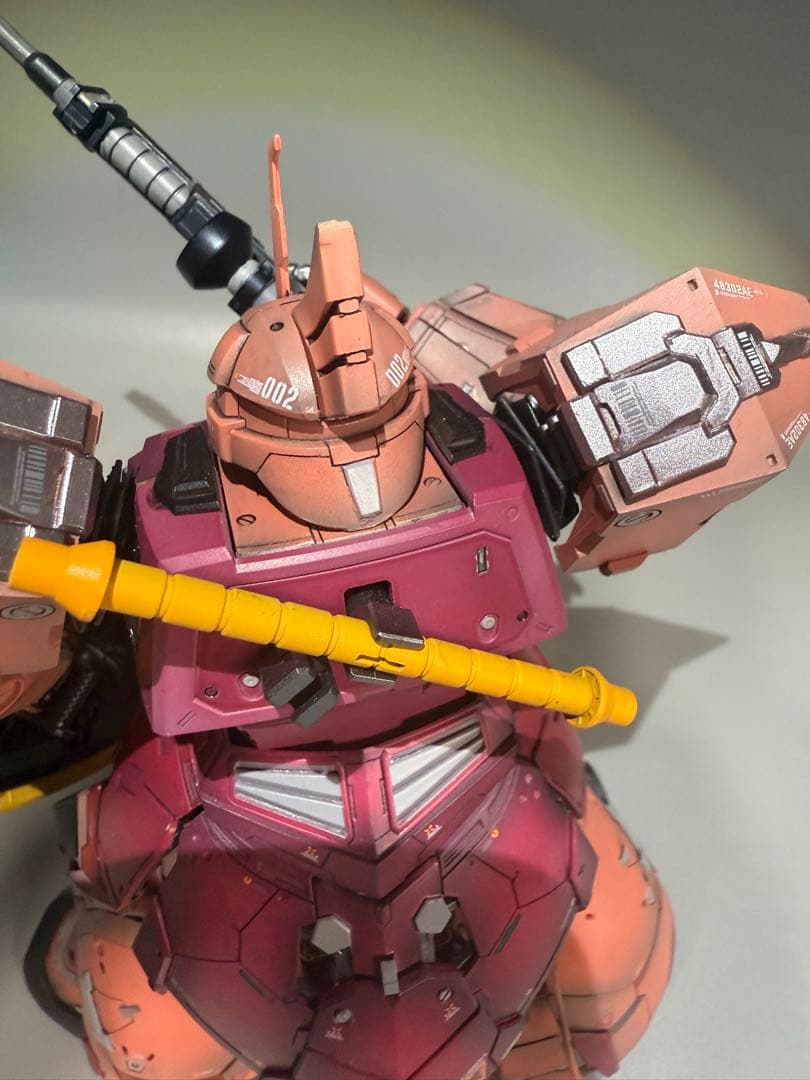 ガンプラ MG 1/100 ゲルググ 全塗装完成品 レジン改造 艶消し仕上げ