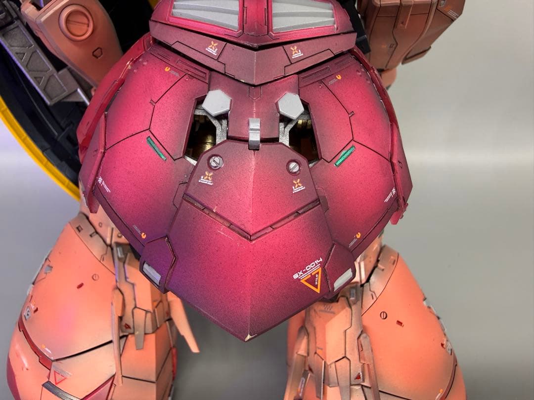 ガンプラ MG 1/100 ゲルググ 全塗装完成品 レジン改造 艶消し仕上げ