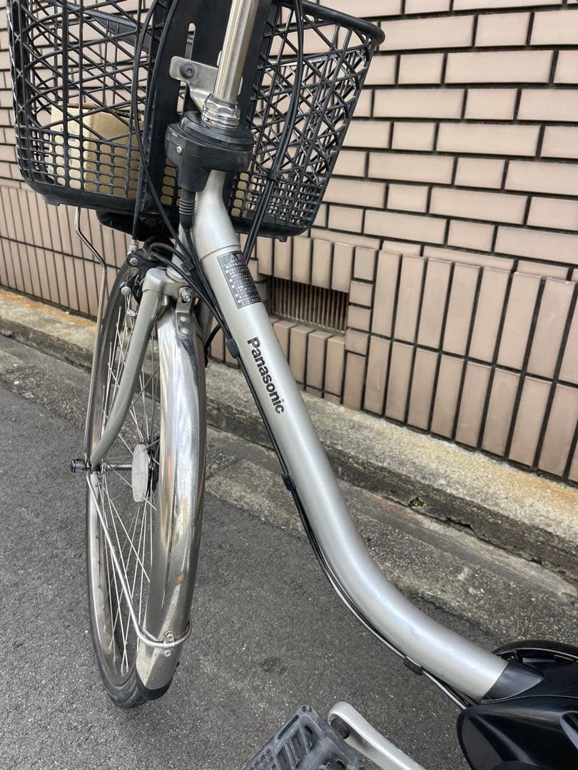 電動アシスト自転車 シルバー バスケット付き16ah