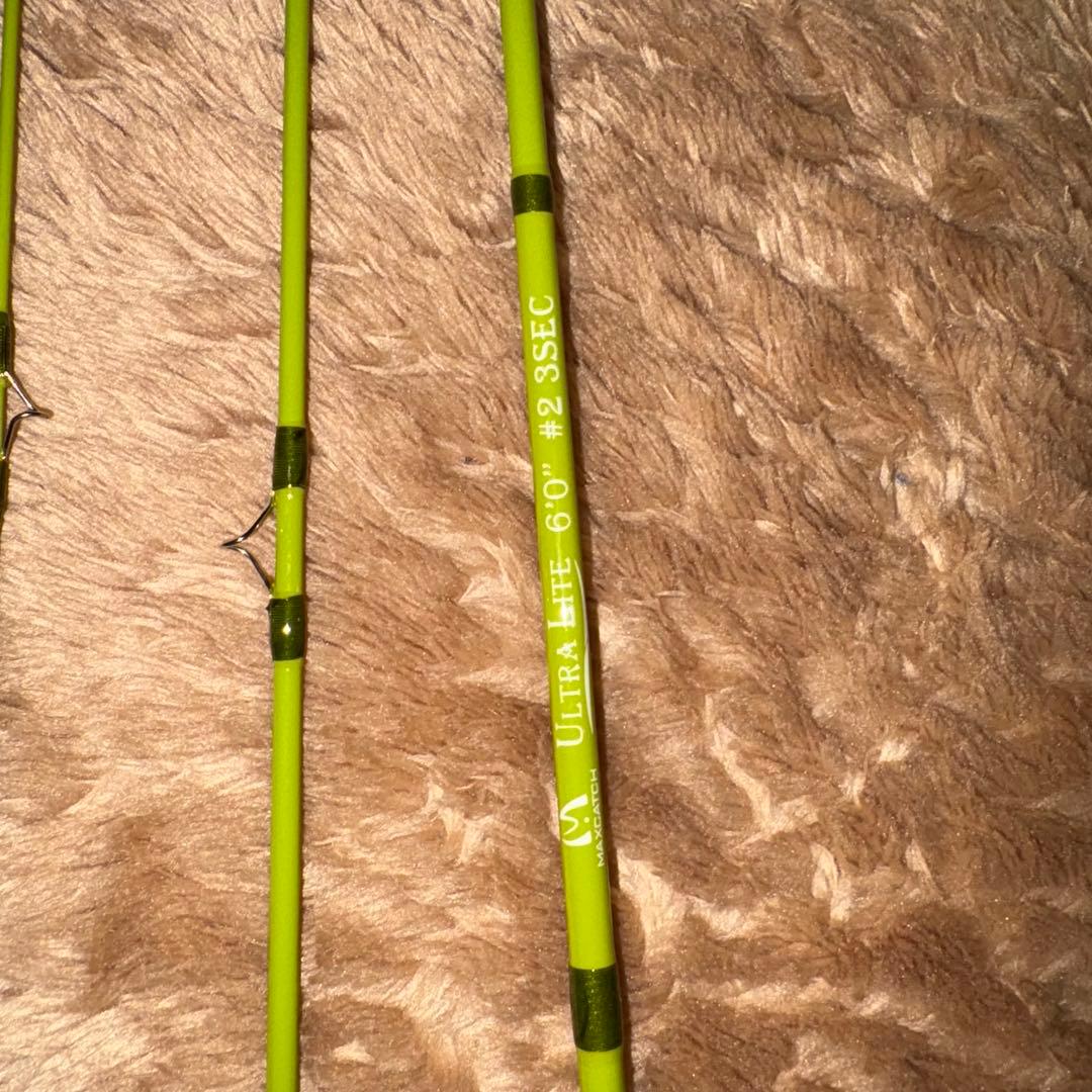 【美品】Maxcatch フライフィッシングセット 6ft 2wt