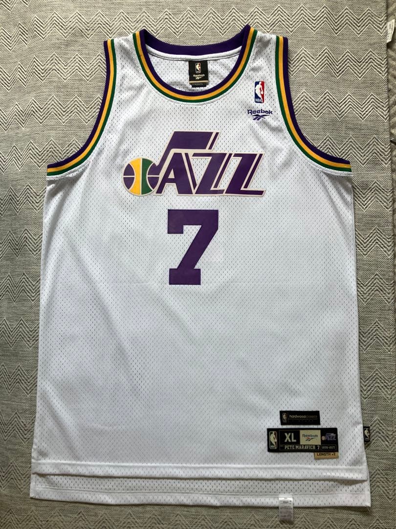 【希少品】 NBA ピート・マラビッチ JAZZ　ジャズ　ユニフォーム　ピストル