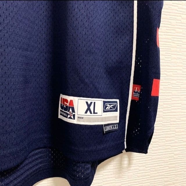 【極希少品】アイバーソン Reebok USA ユニフォーム ネイビー XL