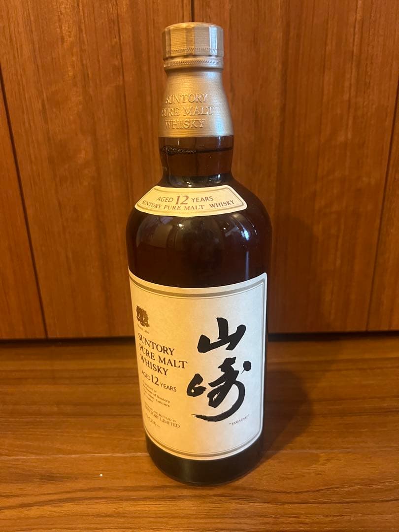 [未開栓] サントリー　ピュアモルトウイスキー　山崎12年　　750ml 木箱付