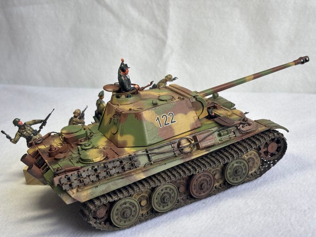 1／３５ドイツ陸軍パンサーG戦車プラモデル完成品