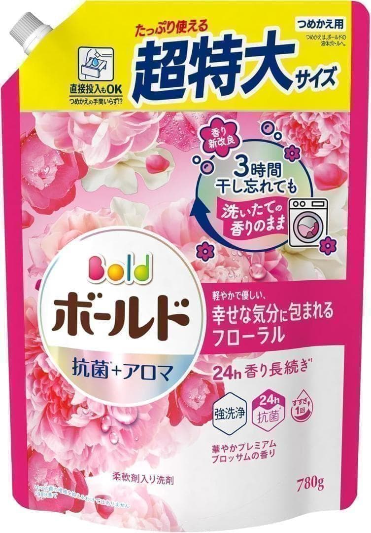 ボールド 洗濯洗剤 液体 プレミアムブロッサム 詰め替え 780g×80袋