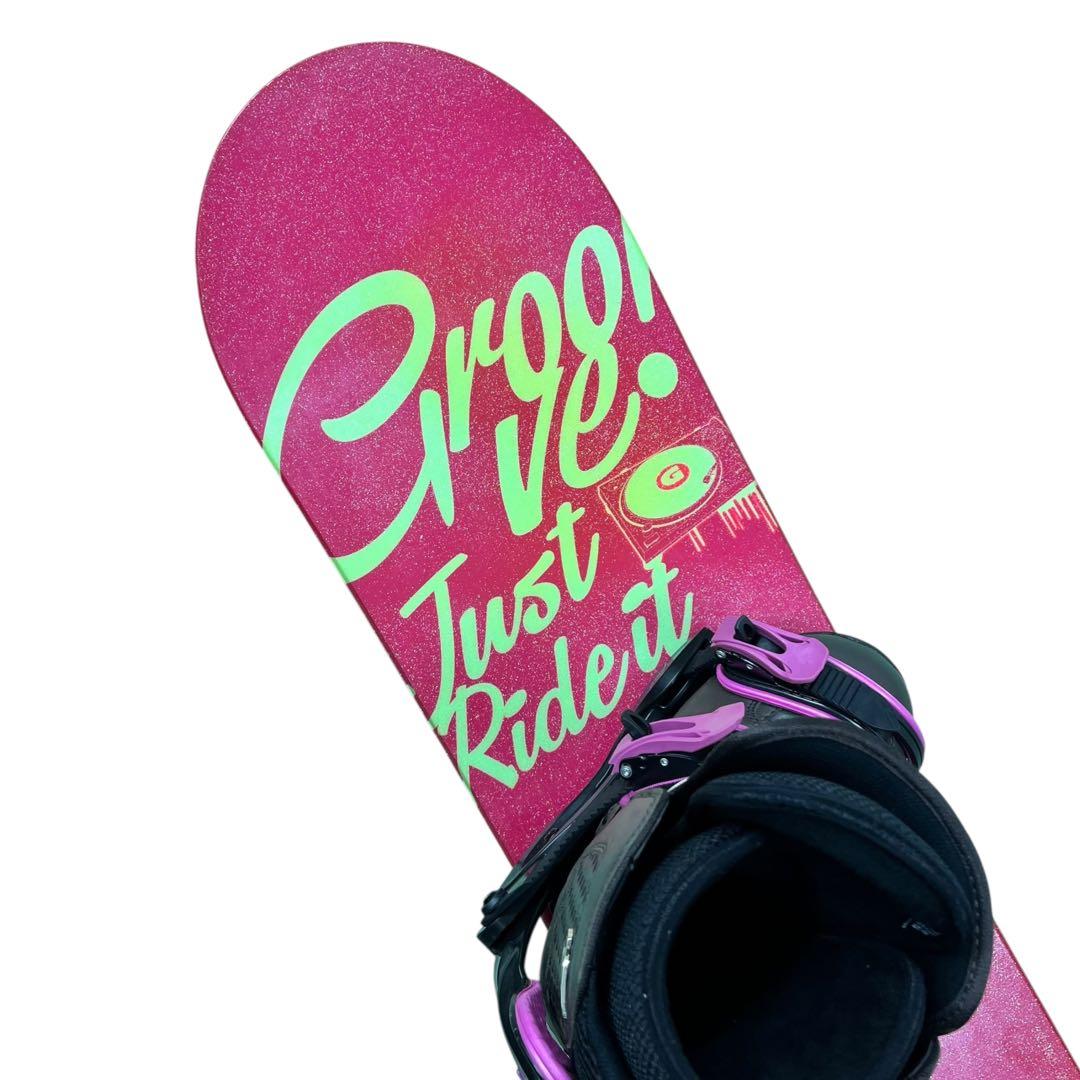 レディース3点セット♡GROOVE ZOOM STICK 146.5 スノボー