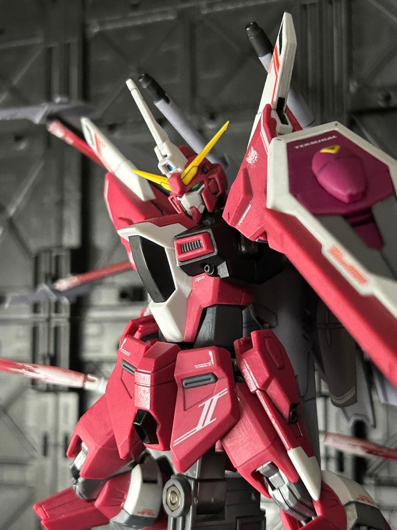 インフィニットジャスティスガンダム弍式　塗装完成品　部分塗装　HG