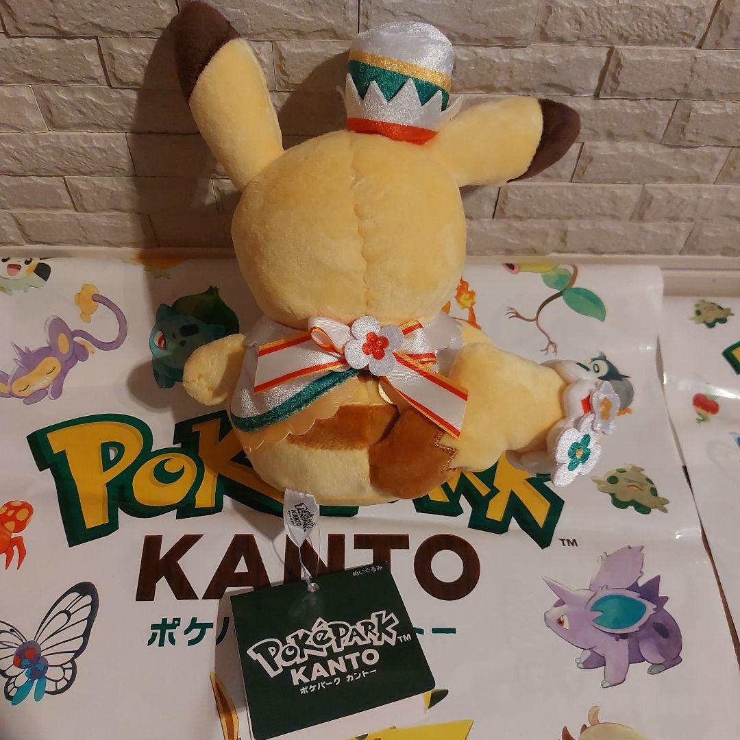 【新品・袋付】ポケパークカントー　イーブイ+ ピカチュウ⭐ぬいぐるみ2体セット