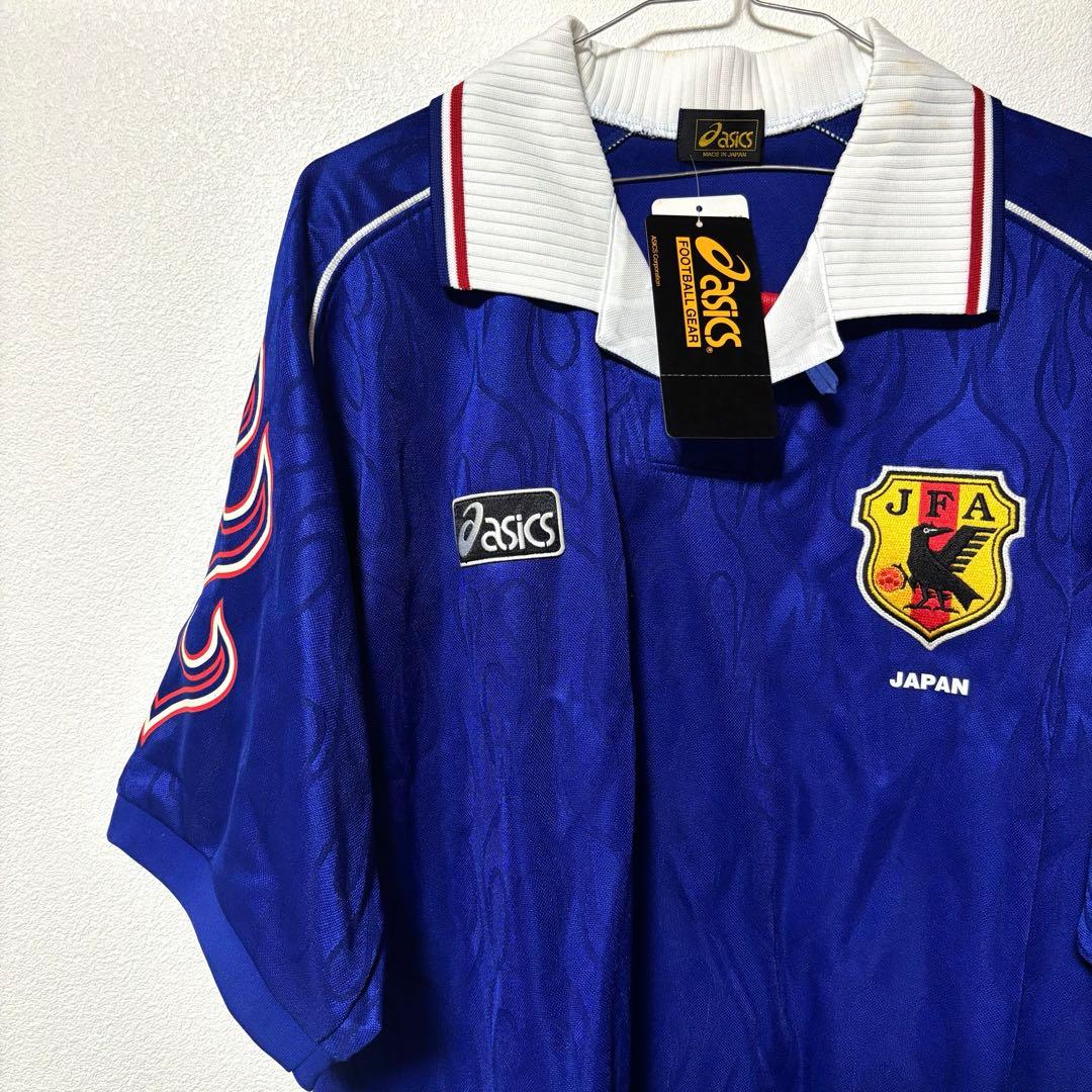 【タグ付き】98年 フランスW杯 日本代表 レプリカシャツ 半袖 asics