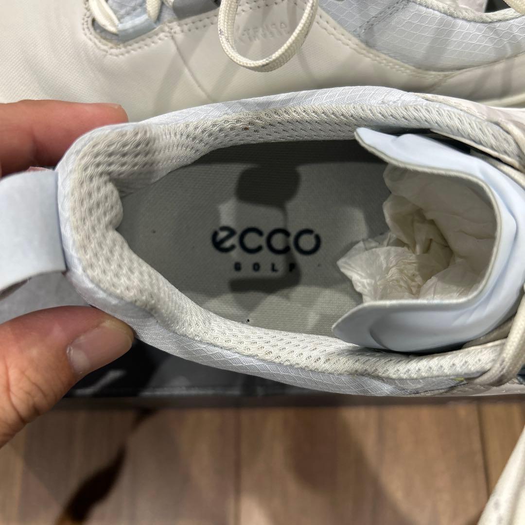 美品 定価35200円 ECCO バイオムH4ゴルフシューズ 25.5 ホワイト
