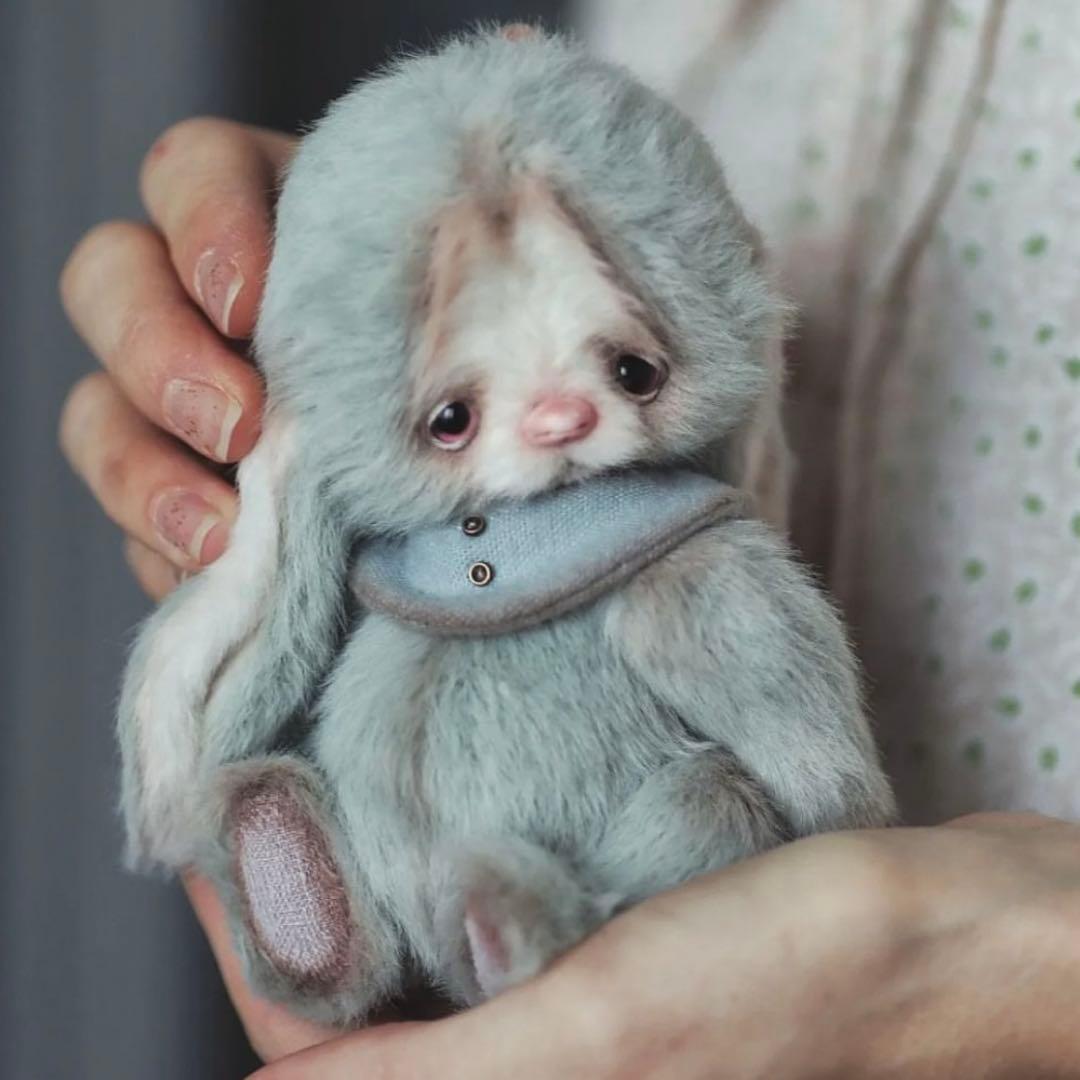 ぬいぐるみ アーティストベア テディベア 海外作家様 気怠うさぎ 兎