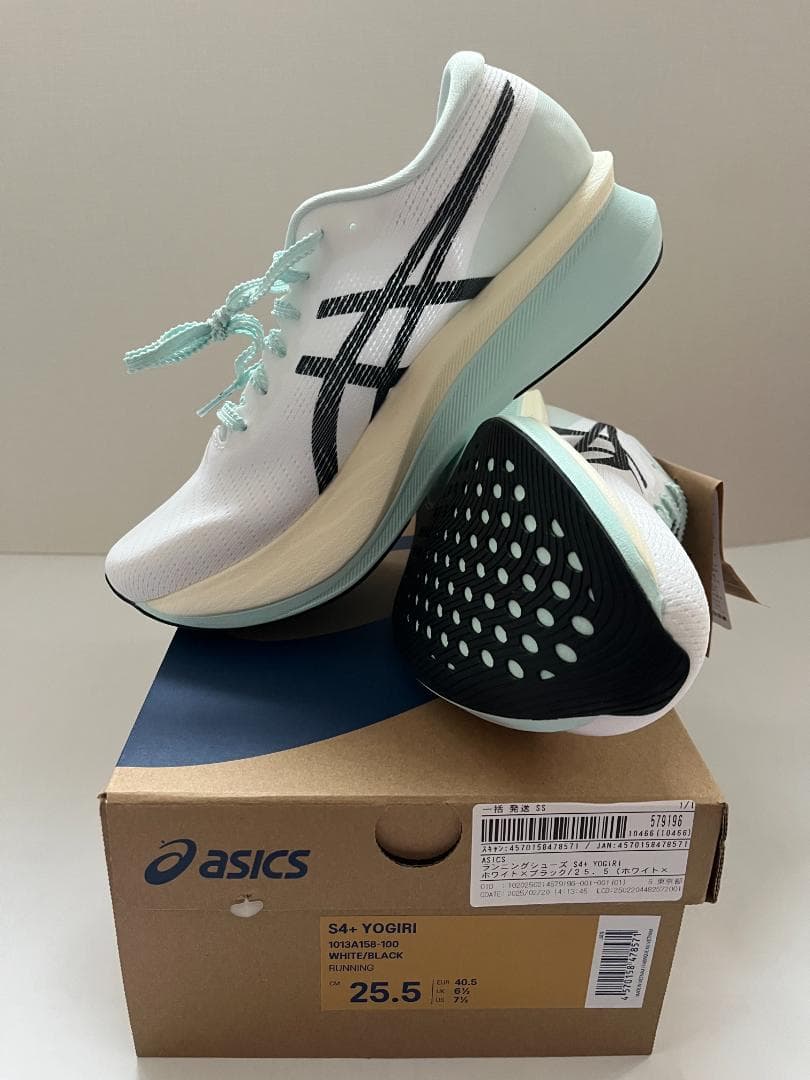 (新品未使用) ASICS S4-YOGHI 25.5cm ホワイト/ミント