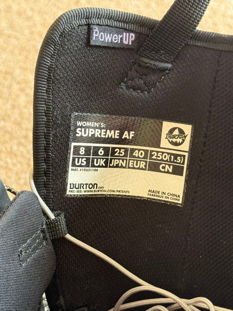 Burton Supreme AF スノーボードブーツ 8 US/25.0cm