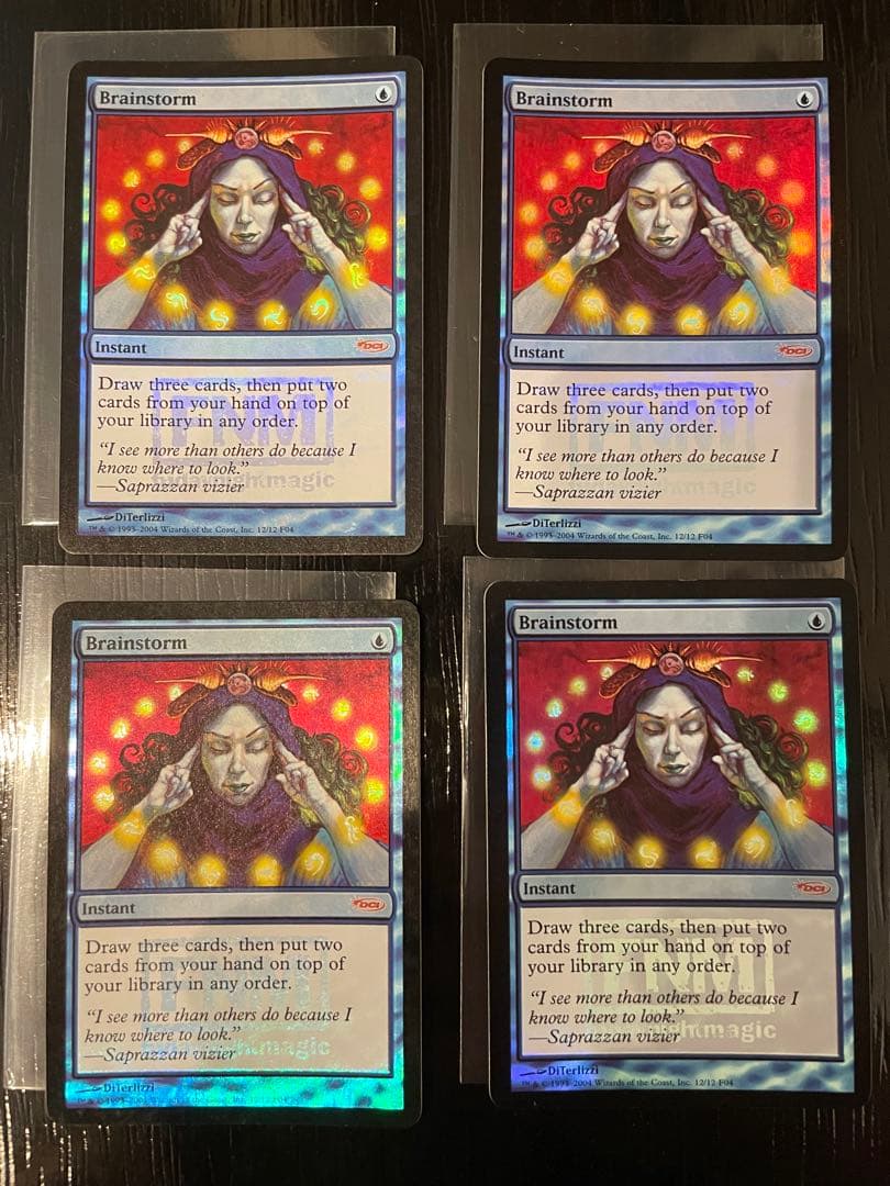 MTG foil FNM 渦まく知識4枚セット