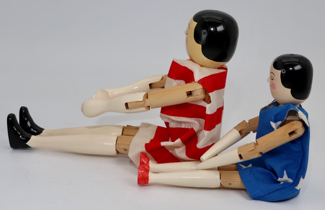 Golli Peg Doll Set ビンテージアーティスト人形3体セット