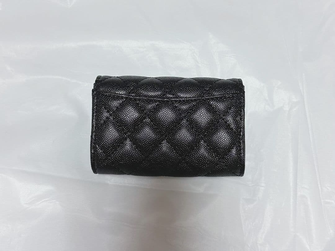 CHANEL ブラックレザー キルティング ケース&カードケースノベルティ