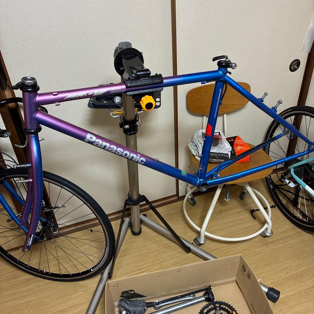 Panasonic mr-vⅡ クロモリMTB フレームのみ 送料込