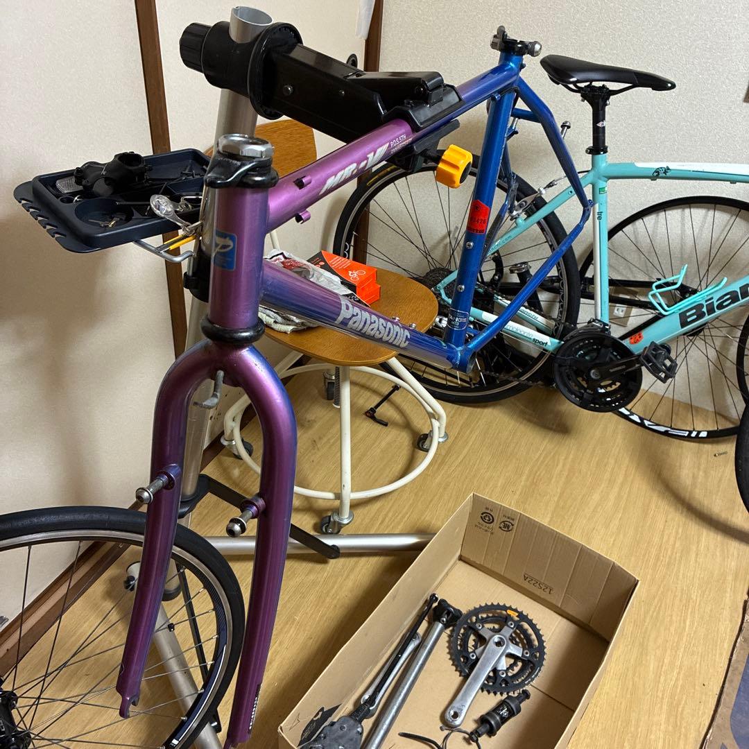 Panasonic mr-vⅡ クロモリMTB フレームのみ 送料込