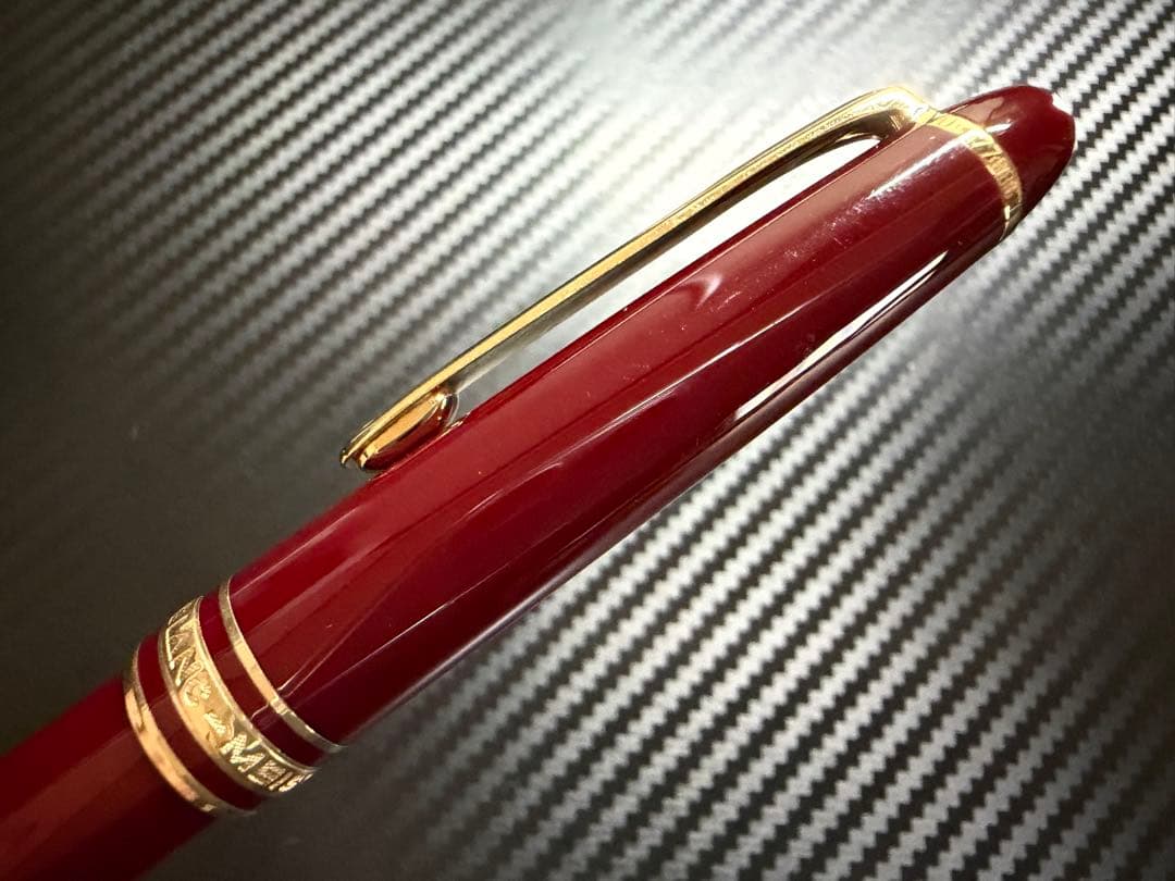 美品 Mont Blanc 144 万年筆 ボルドー 中白 F 細字
