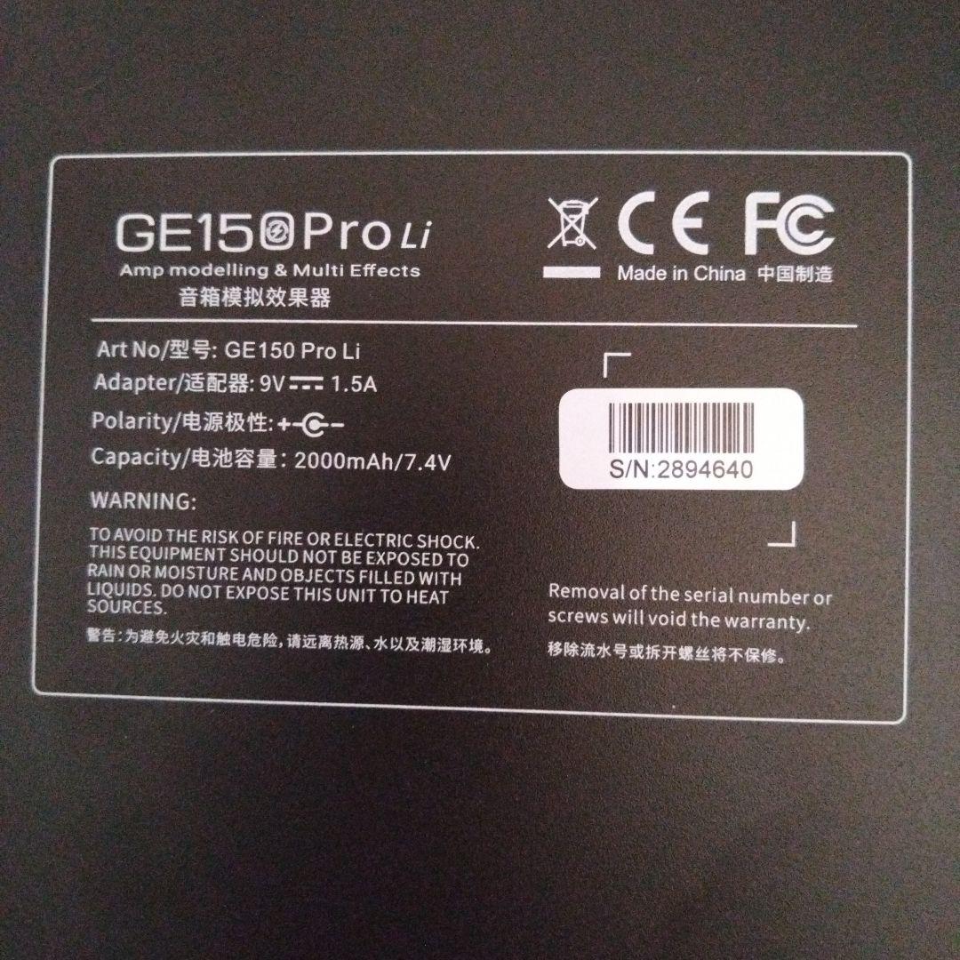 MOOER GE150 Pro Liバッテリー搭載　新品