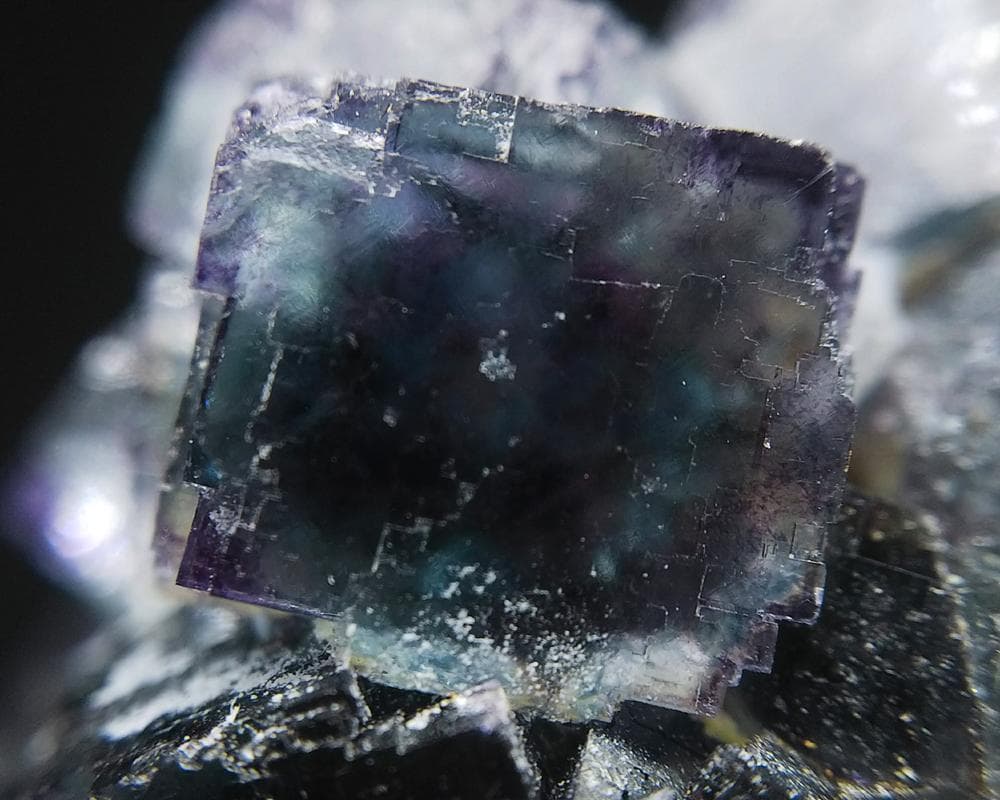 481 オコルス鉱山 フローライト クォーツ ブルーグリーン パープル