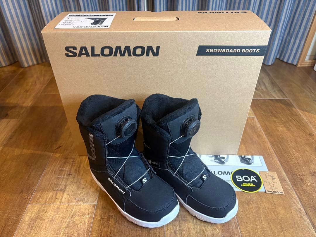 SALOMON キッズ22cm スノーボード ブーツ・バインディング ２点セット
