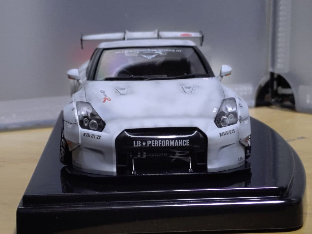 1/24 プラモデル完成品 R35 GT-R リバティーウォーク 戦闘機カラー