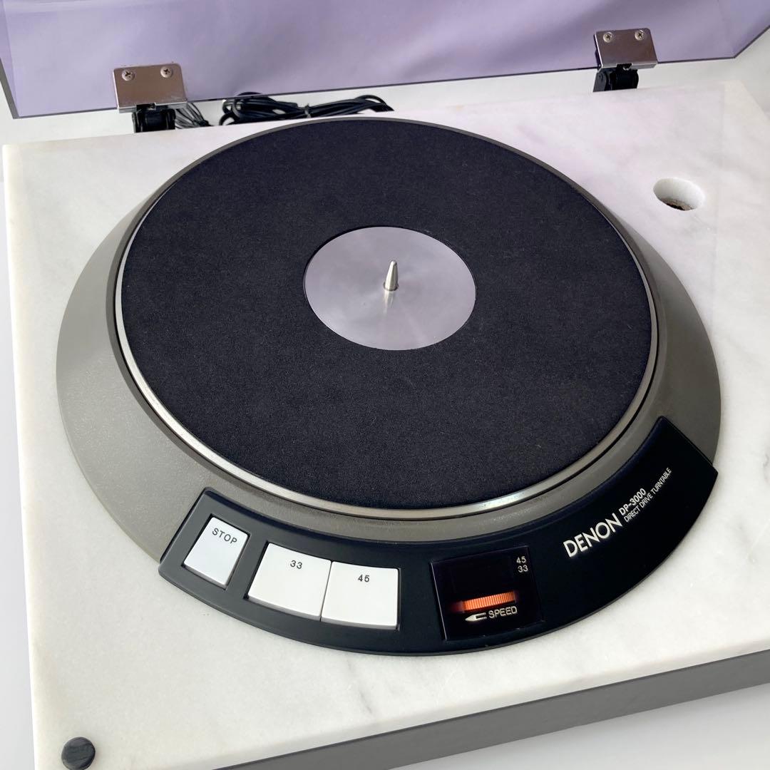 DENON DP-3000 DP-3750 ターンテーブル 天然大理石