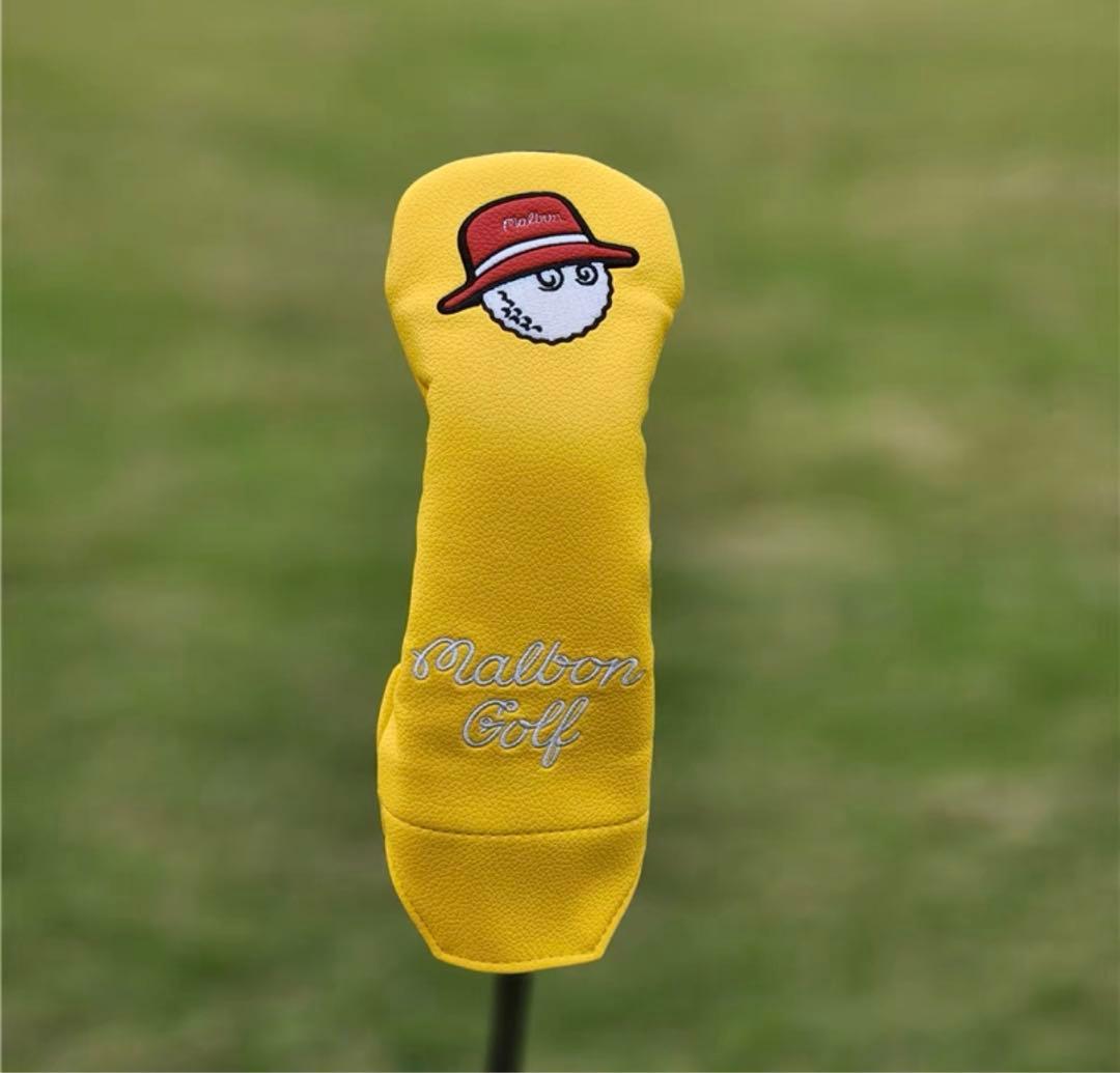 【大人気値下げ新品4点セット】MalbonGolfマルボンゴルフクラブカバー黄色