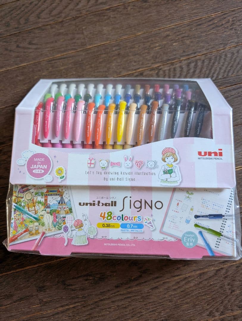 uni signo ボールペンセット ４８色新品