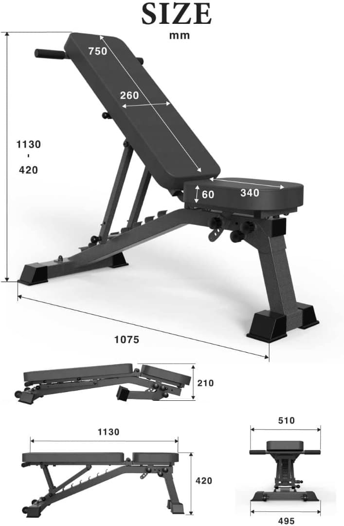 BARWING トレーニングベンチ インクラインベンチ デクライン フラット
