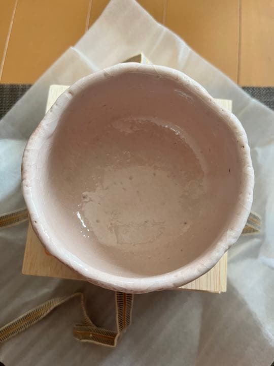織部　茶筅茶碗　新品