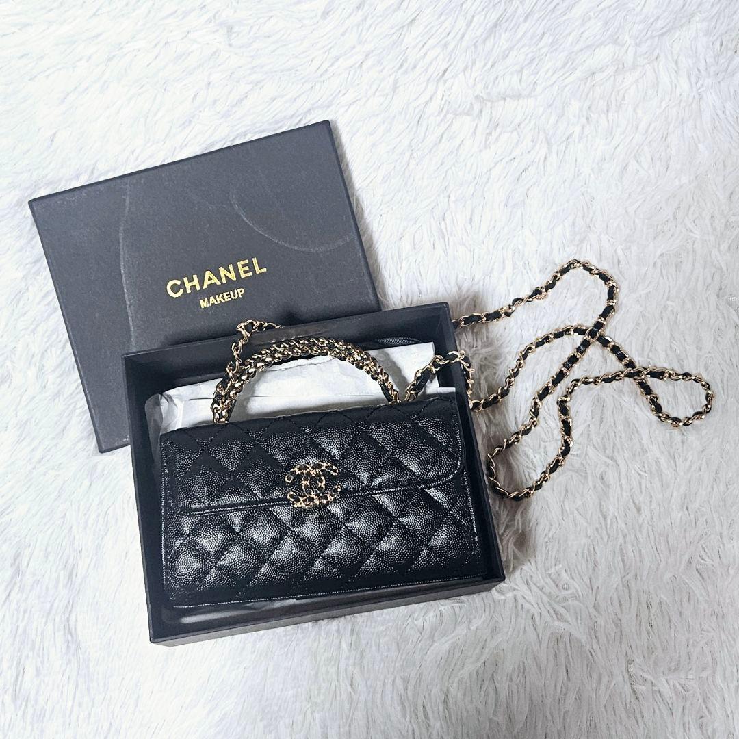 Chanel VIP限定 ノベルティ チェーンショルダーバッグ ブラック