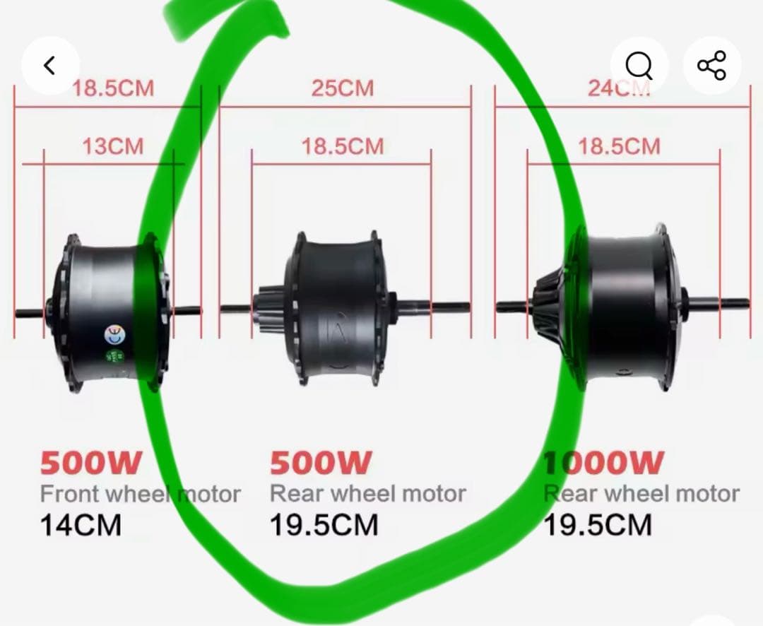 Super 73 電動自転車用後輪ハブホイール 5ピンコネクタ