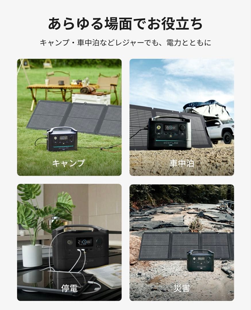 【新品未使用】EcoFlow ソーラーパネル 110W エコフロー