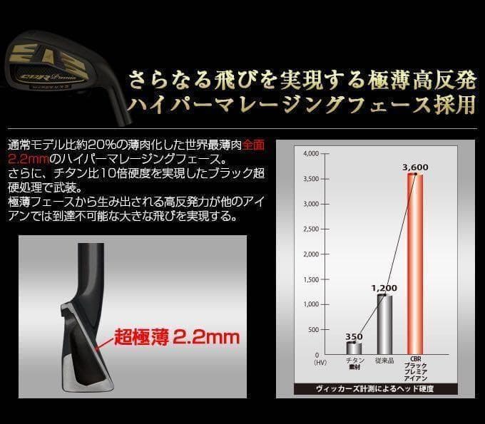 【新品6個】2番手飛ぶ高反発☆ ワークスゴルフ CBR アイアン カスタムヘッド