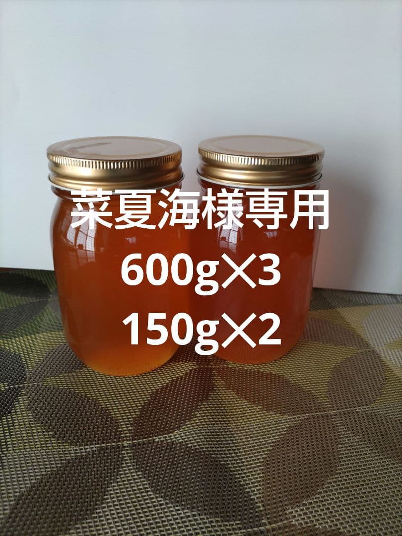 日本蜜蜂濃厚ハチミツ（600g✕3，150g✕2）