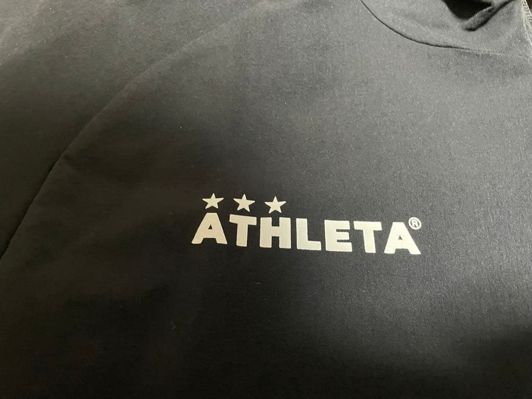 ATHLETA アスレタ　ジャージ　セットアップ　フード付き　ブラック