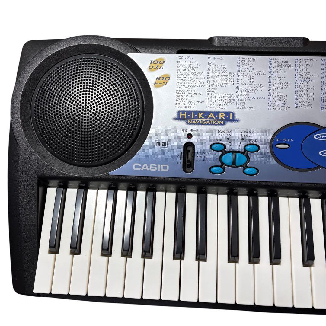 美品 CASIO カシオLK-36 光ナビゲーション キーボード アダプター付き