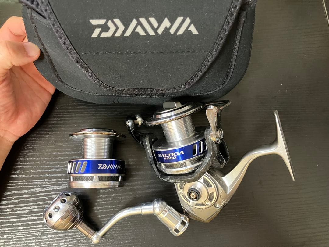 DAIWA 10ソルティガ5000 4500スプール・ケース付 SALTIGA